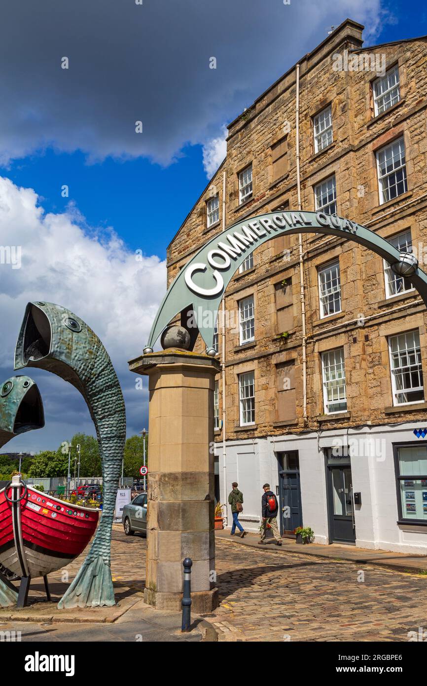 Arch on Dock Place, Leith, Edinburgh, Scotland, United Kingdom Stock ...