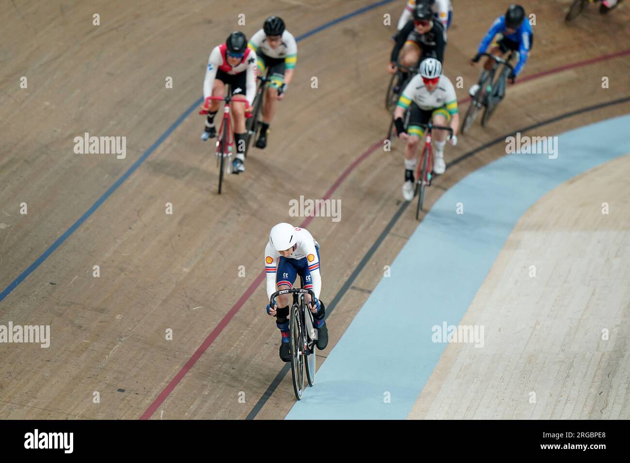 Great Britain's Frances Brown (below) leads in the Combined Women's C1 ...