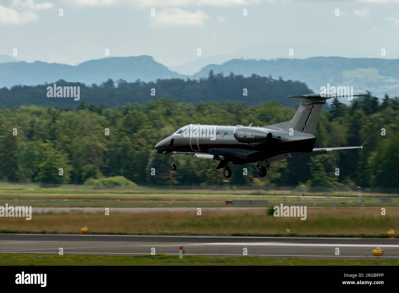 Zurich, Switzerland, July 13, 2023 HB-VAJ Embraer Phenom 300E aircraft ...
