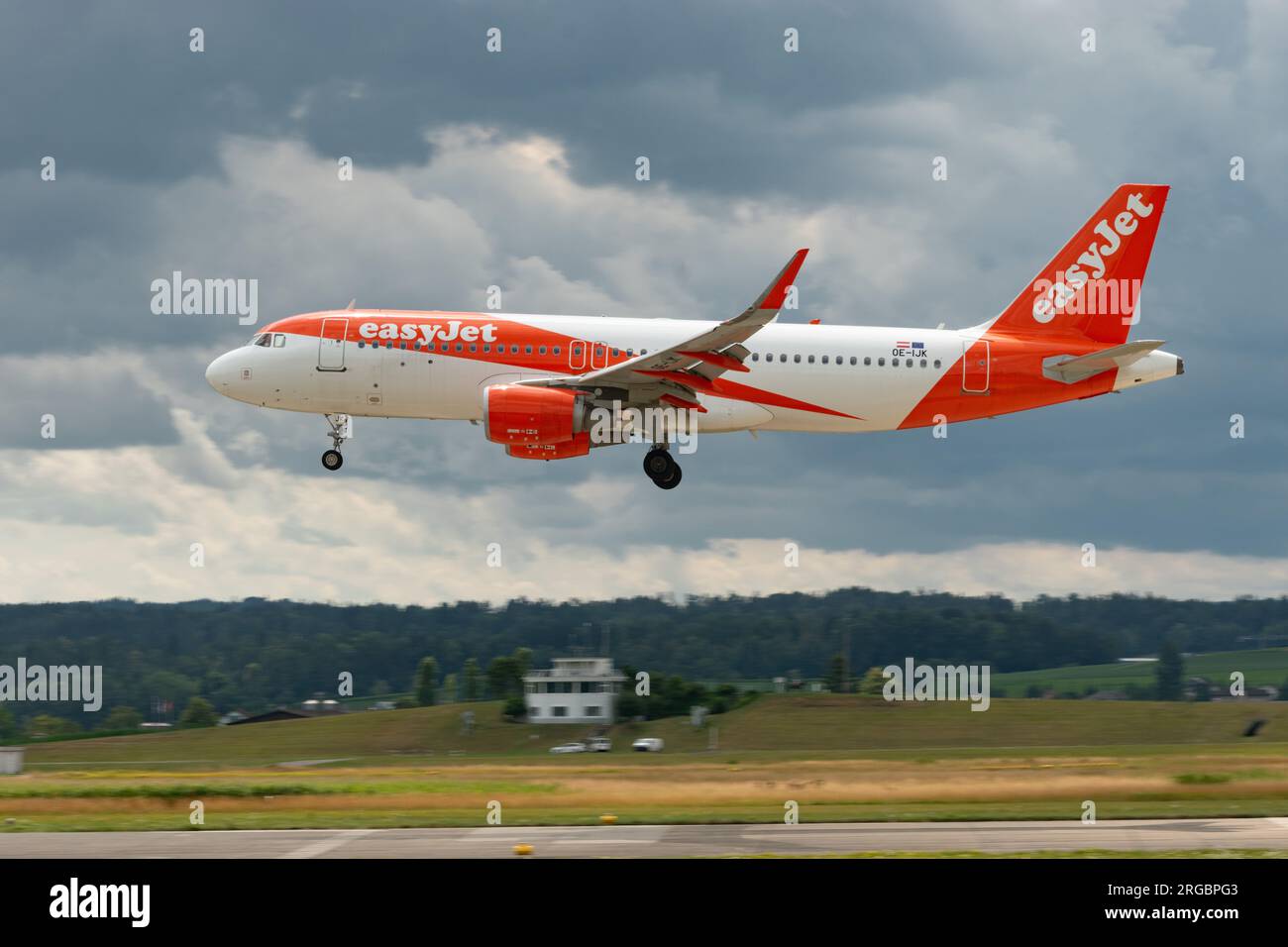 Zurich, Switzerland, July 13, 2023 OE-IJK Easy Jet Airbus A320-214 ...