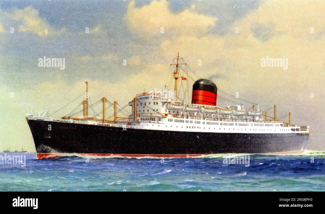 Cunard cruise liner ship hi-res stock photography and images - Alamy