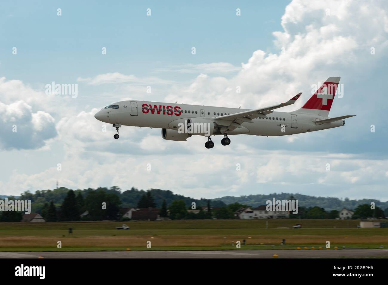 Zurich, Switzerland, July 13, 2023 HB-JCO Swiss international airlines ...