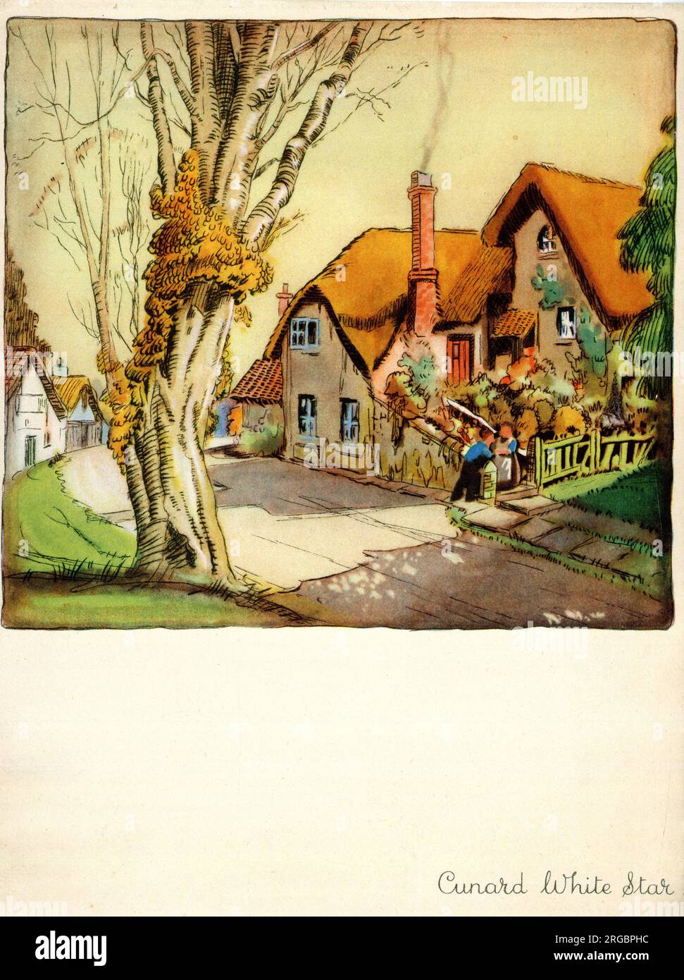 Cunard White Star, RMS Queen Mary, Dinner Menu cover design, 31 May ...