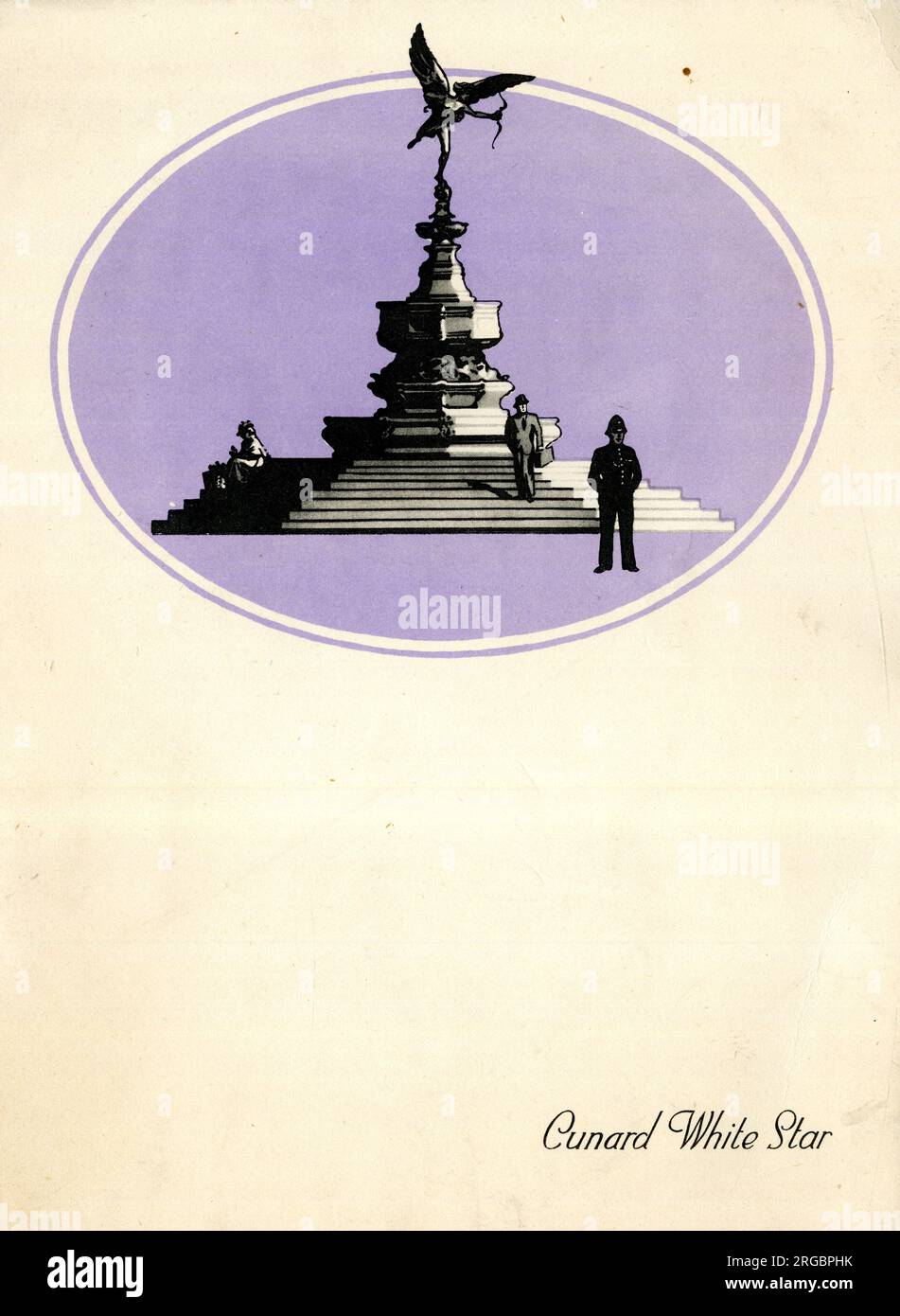 Cunard White Star, RMS Queen Mary, Dinner Menu cover design, 2 June ...
