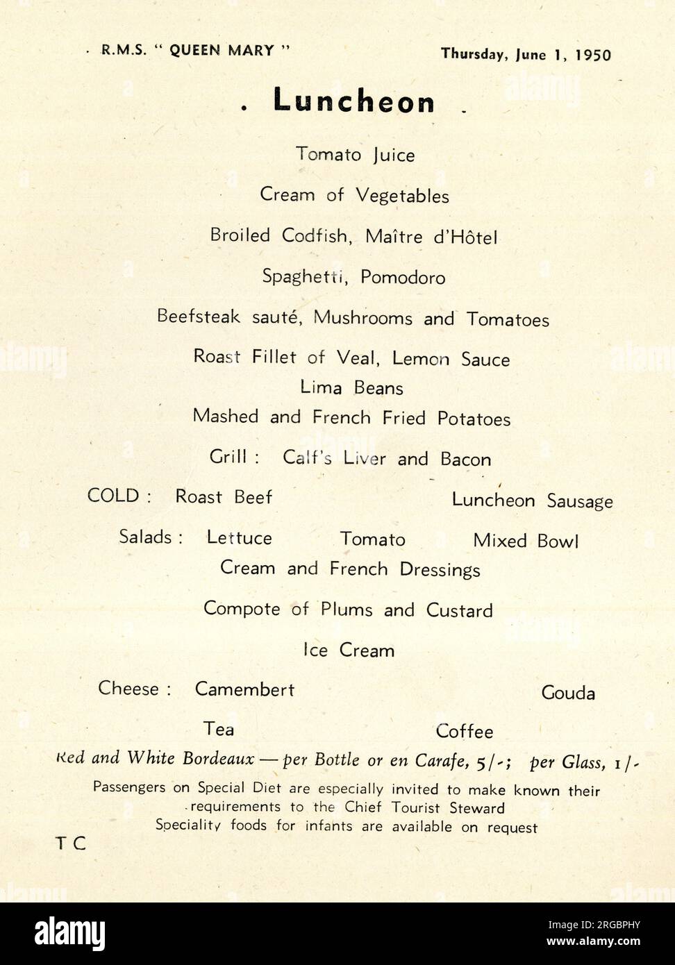 Cunard cruise ship 1950's hi-res stock photography and images - Alamy