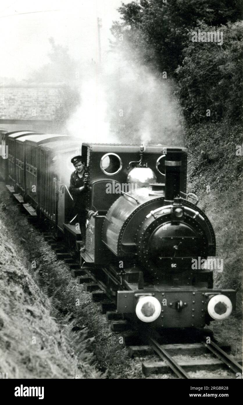 Talyllyn Railway steam locomotive No. 1 between Pendre and Tywyn Wharf ...