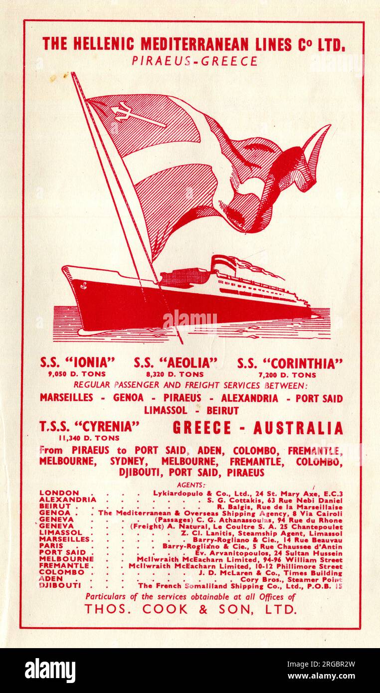 1950s mediterranean map hi-res stock photography and images - Alamy