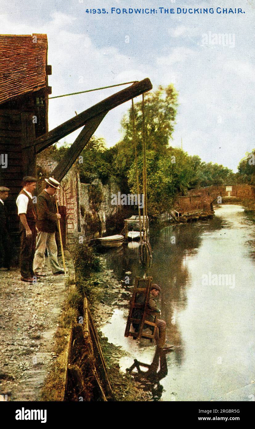 The Ducking Stool, Fordwich, Kent Stock Photo - Alamy