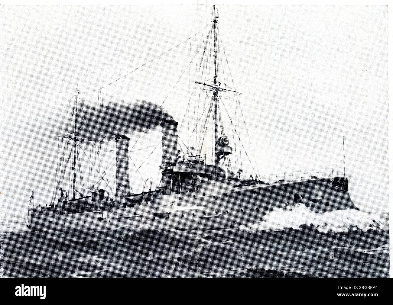 German protected cruiser, SMS Amazone, Gazelle class light cruiser ...