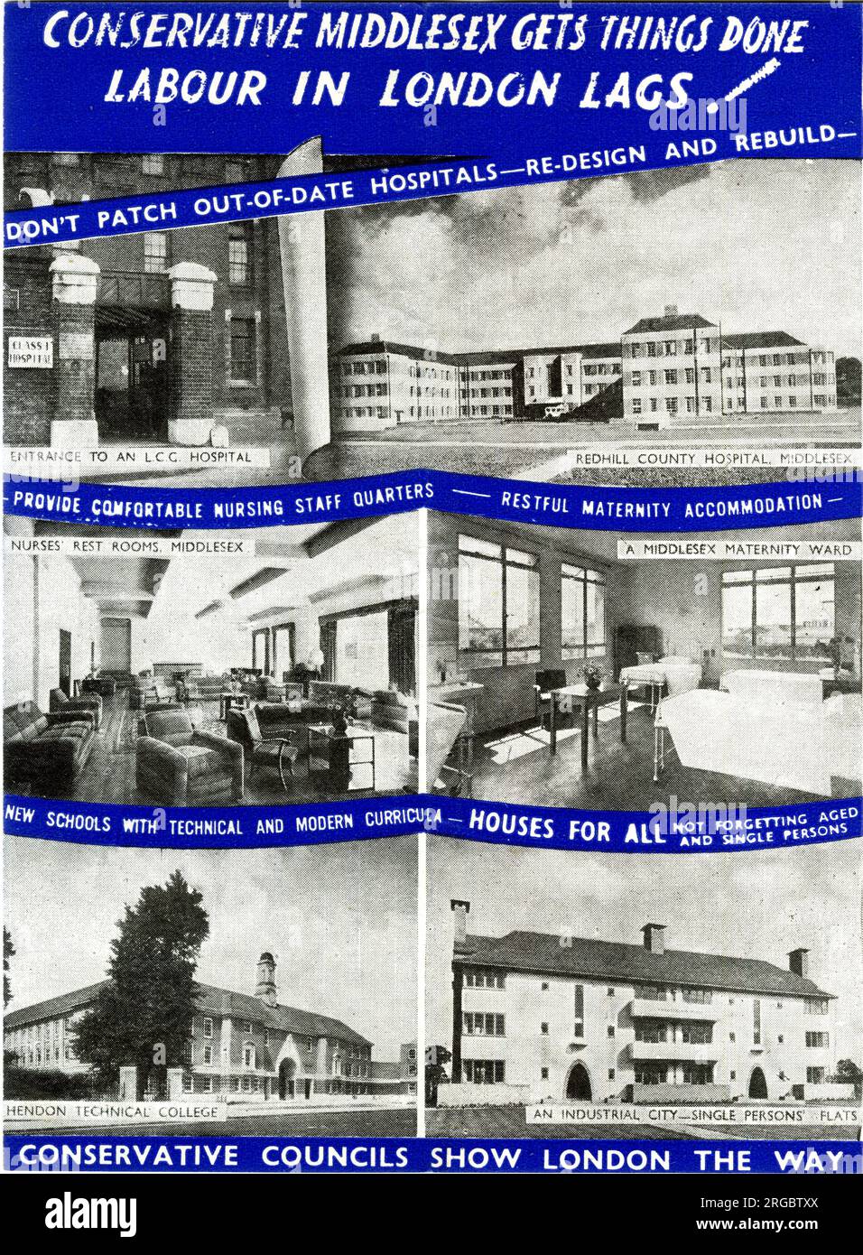 Conservative Party London County Council Election Leaflet, 7 March 1946 ...