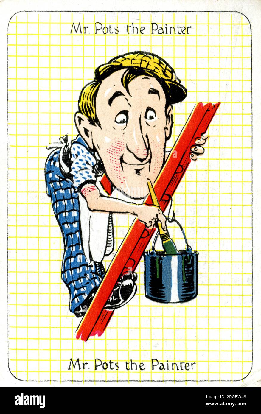 Mr Pots the Painter Stock Photo - Alamy