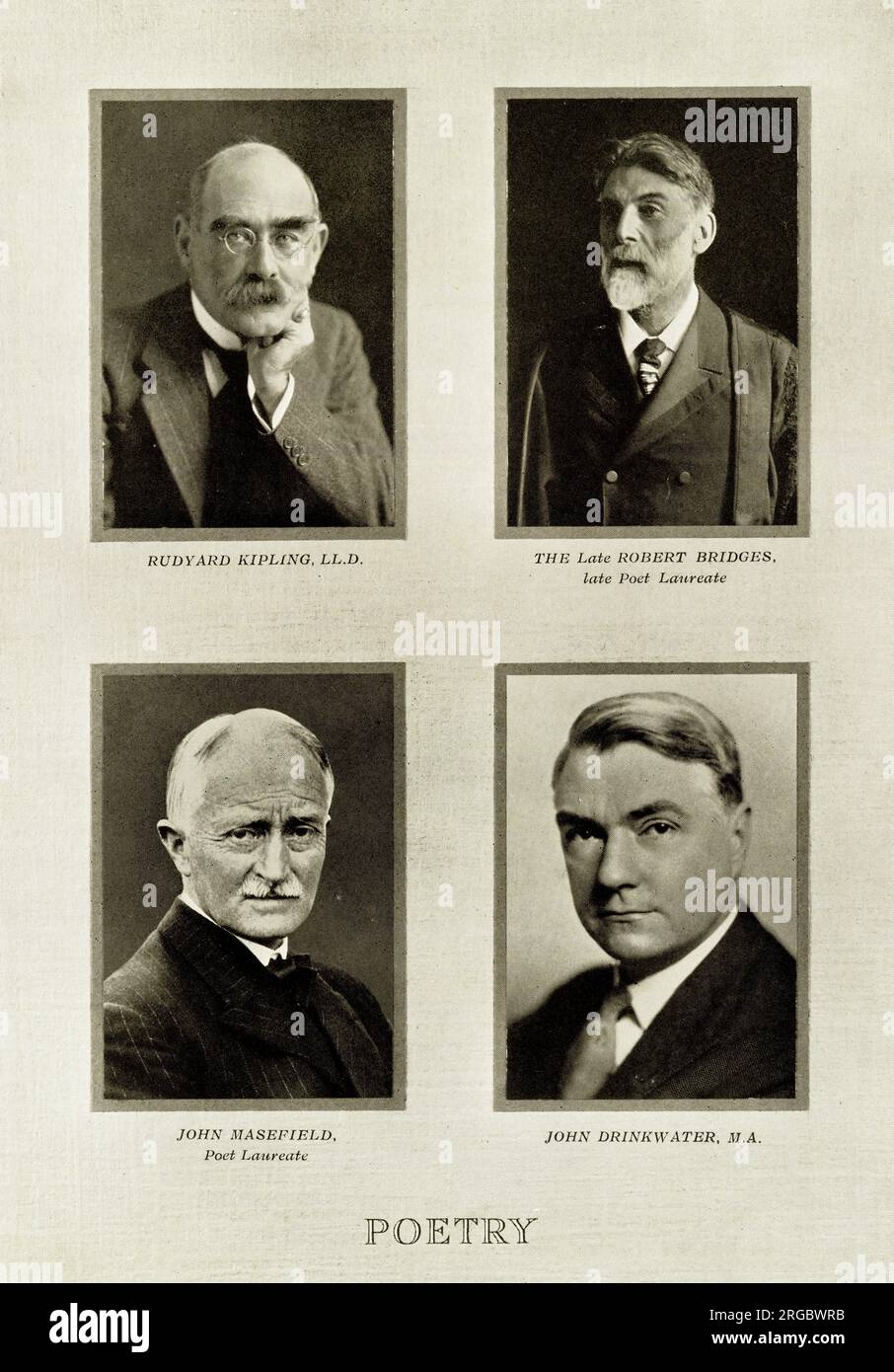 Leading poets during the first 25 years of the reign of King George V ...