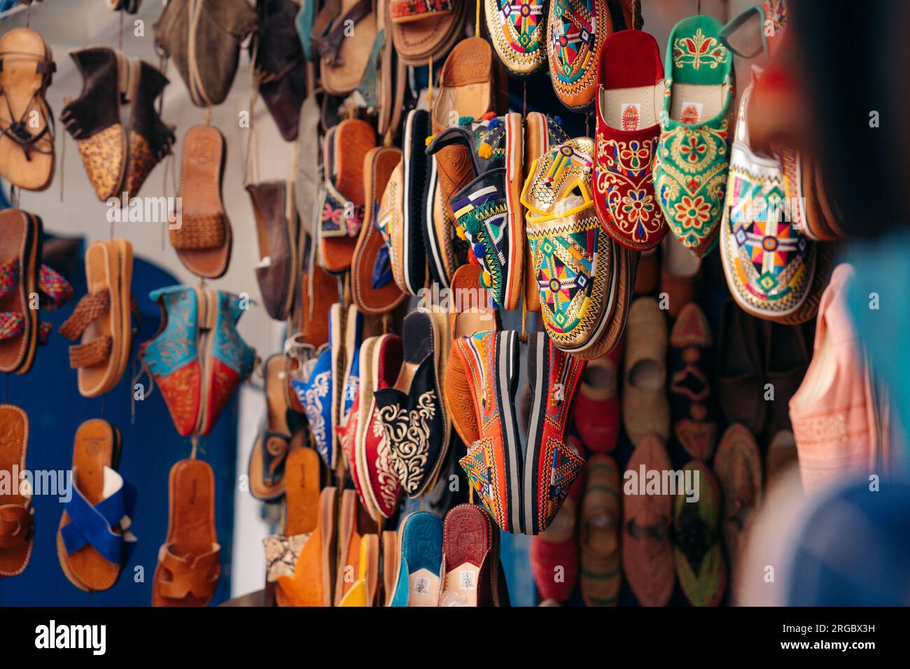 Traditional medina shops in Morocco Stock Photo - Alamy