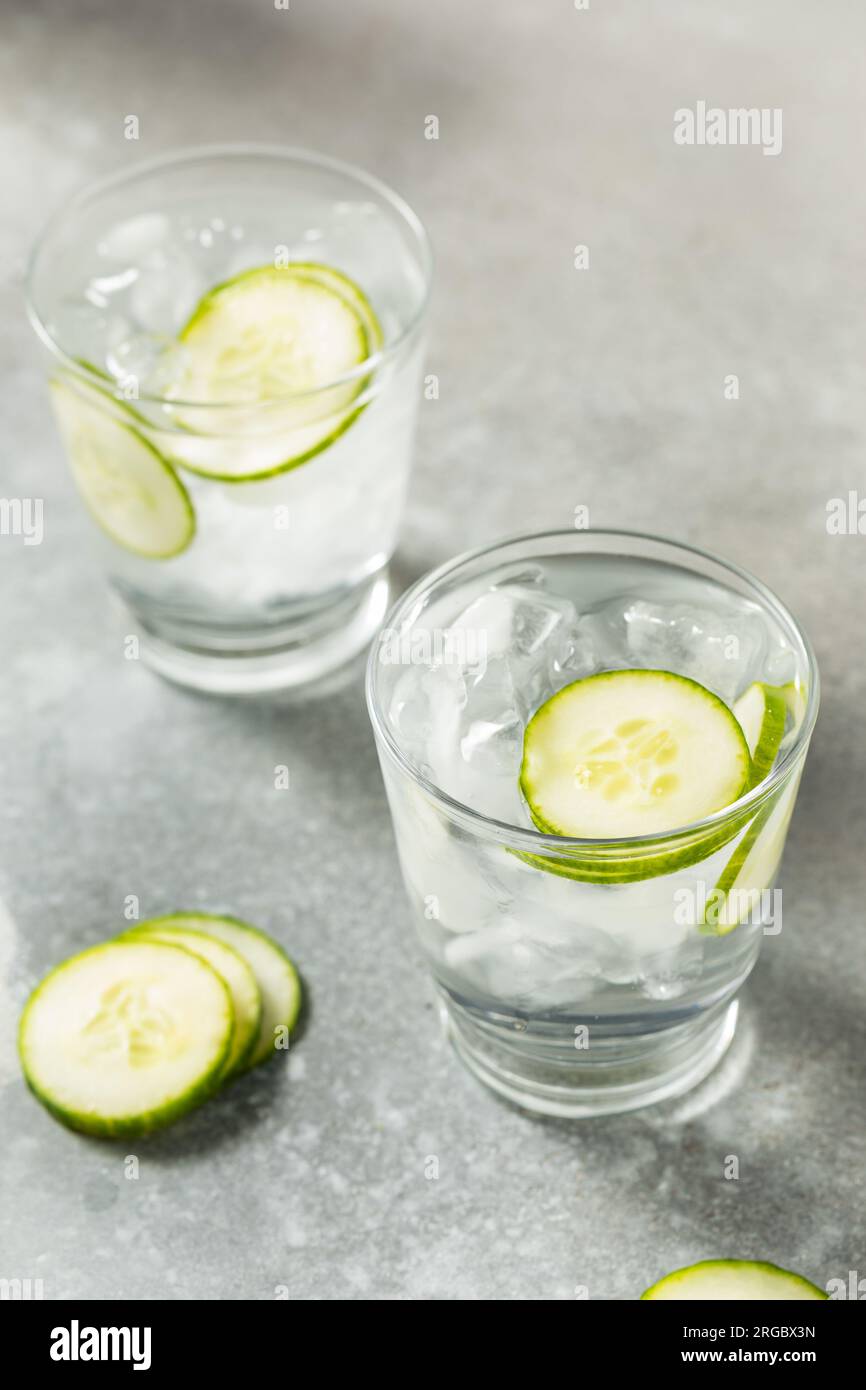 Cucumber drink ice hi-res stock photography and images - Alamy