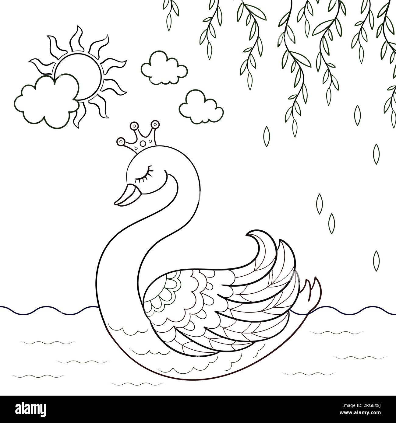 Princess Odette Coloring Pages