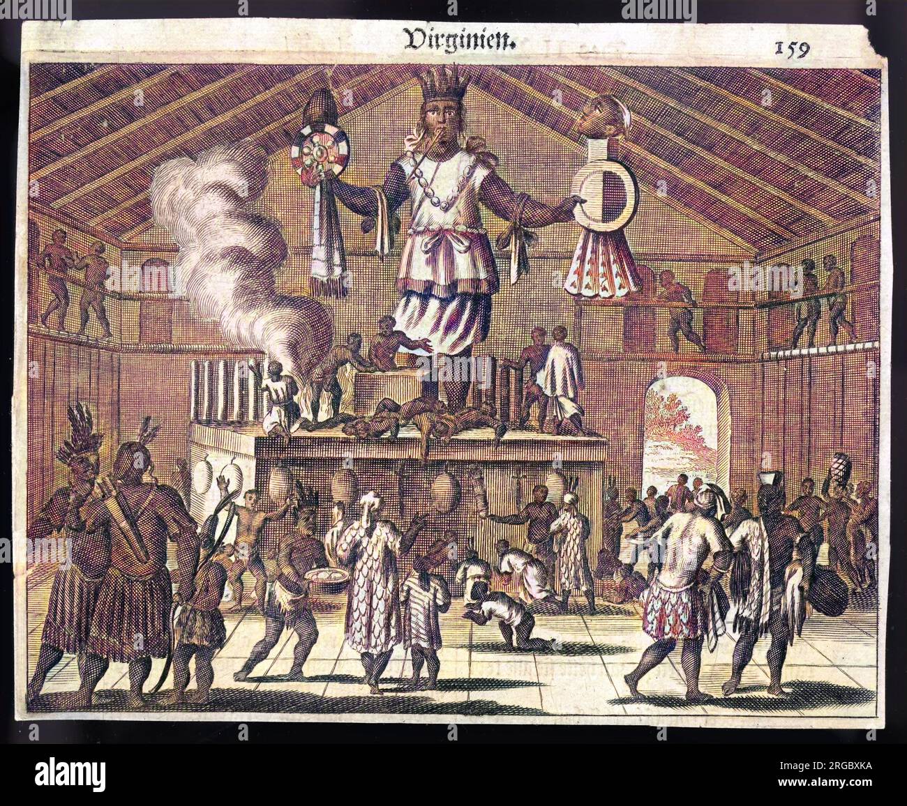 Temple of native Virginians Stock Photo - Alamy