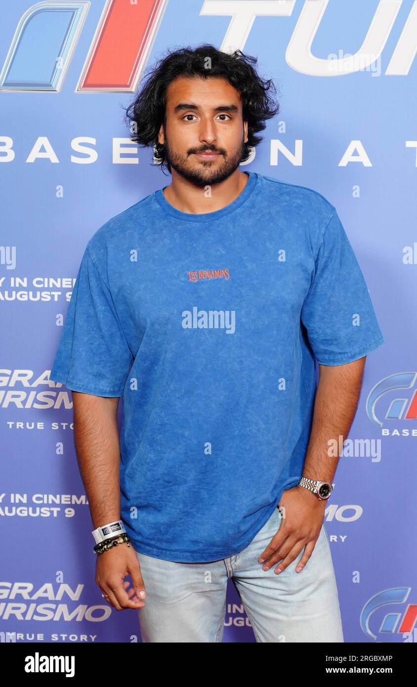 Kurran Pooni attends the screening of Gran Turismo at the Ham Yard ...