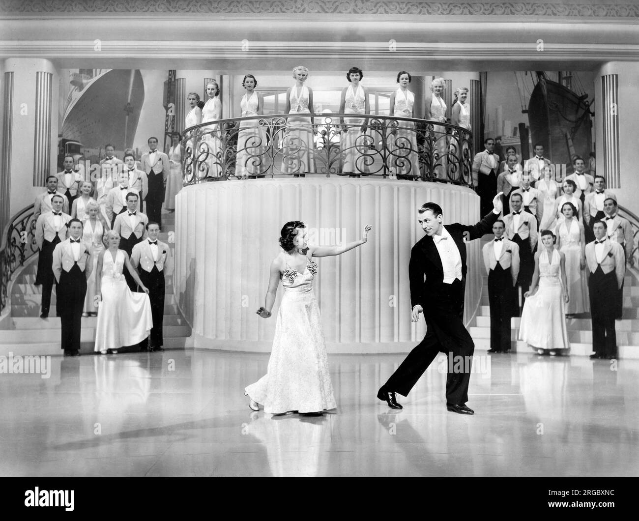 Ruby Keeler, Paul Draper, on-set of the Film, "Colleen", Warner Bros ...