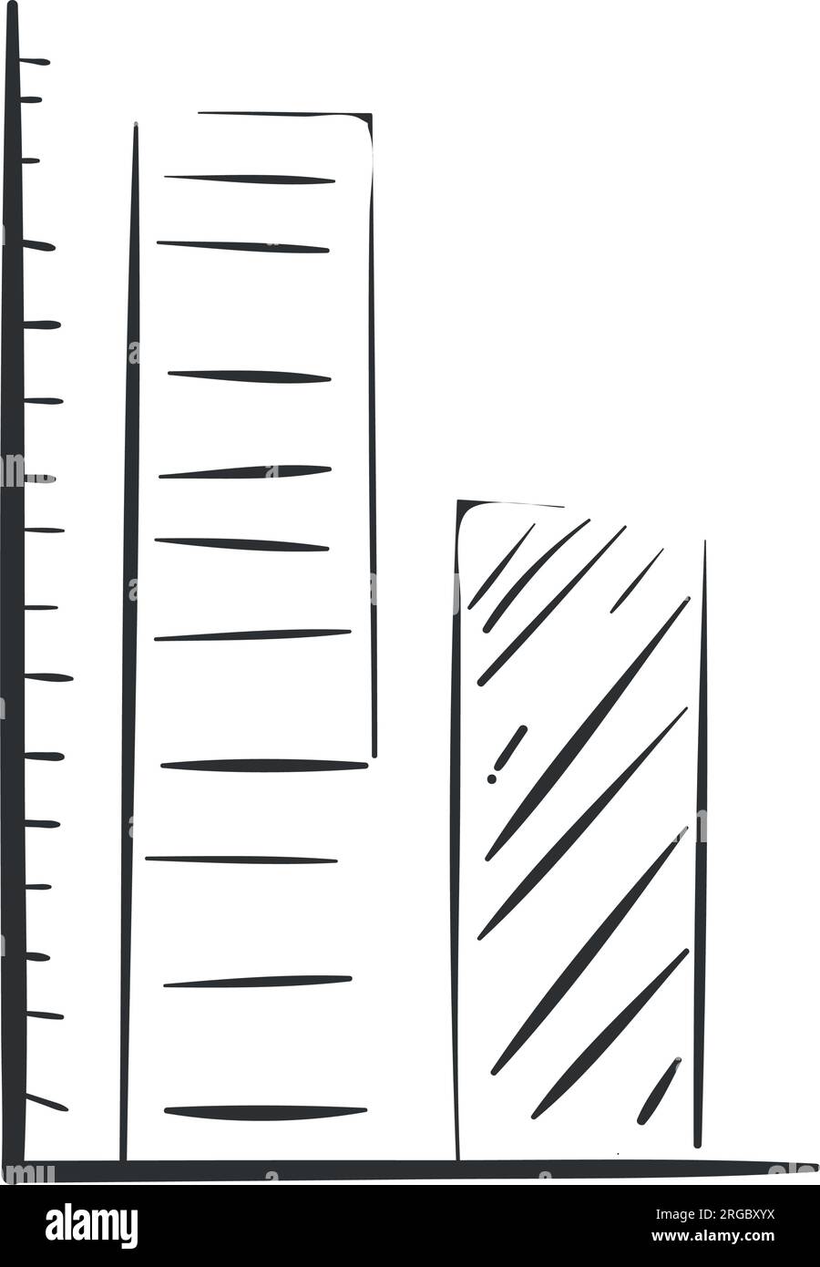 Isolated sketch of a business graph Vector Stock Vector Image & Art - Alamy