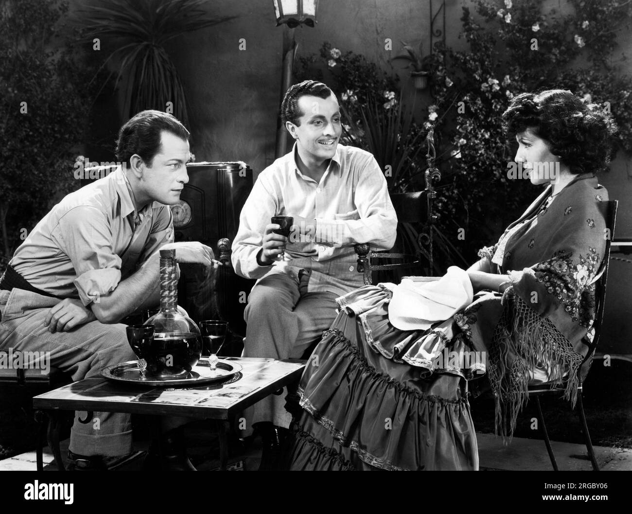 Fred Keating, Francisco Flores del Campo, Blanca Vischer, on-set of the ...