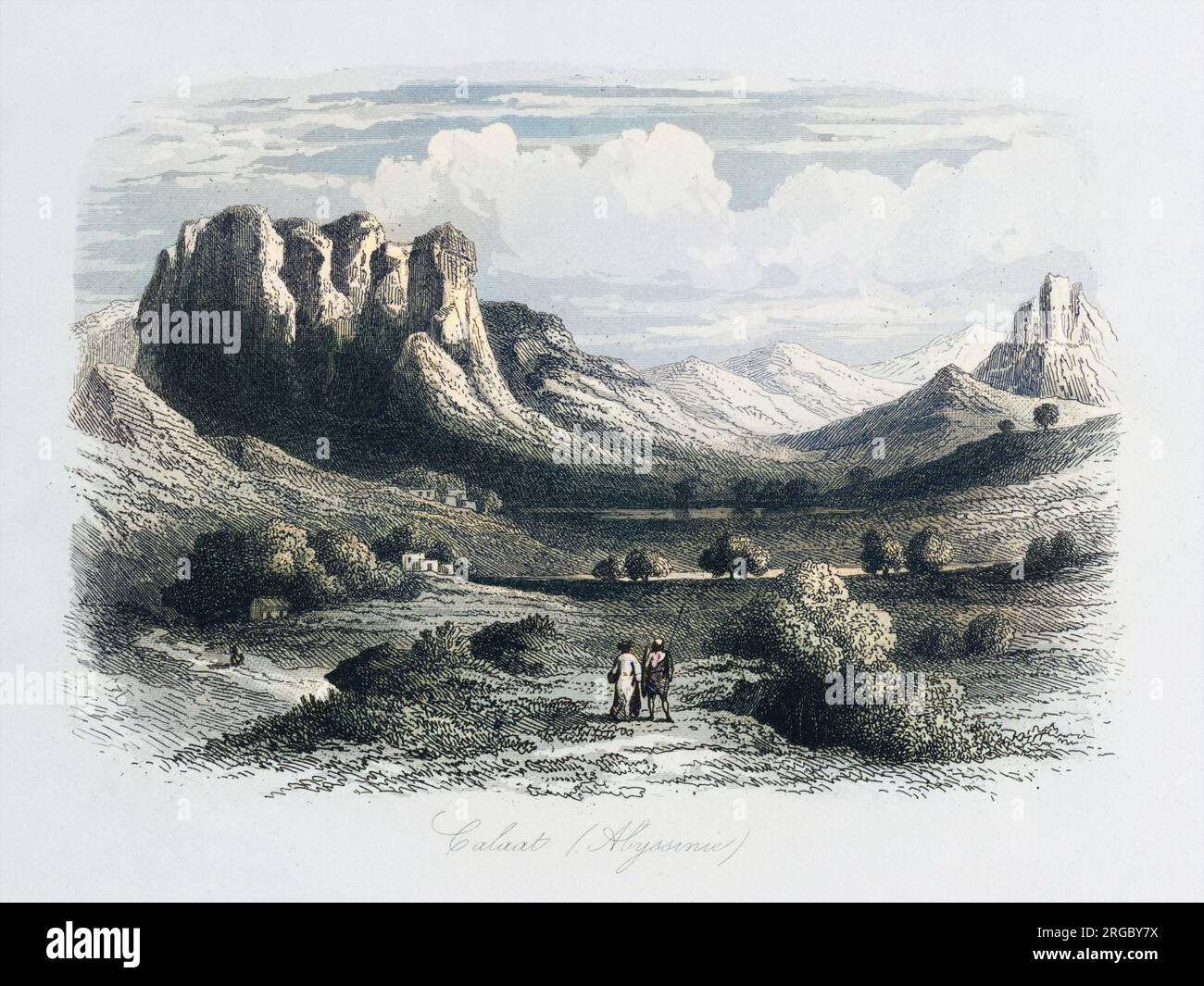 A view of the village of Chetzin Calat (Calaat), Tigray, Ethiopia Stock ...