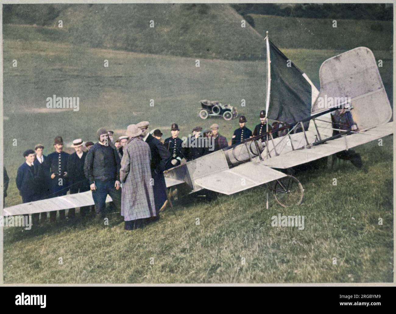 First flight across the English Channel ; after landing in North Fall ...