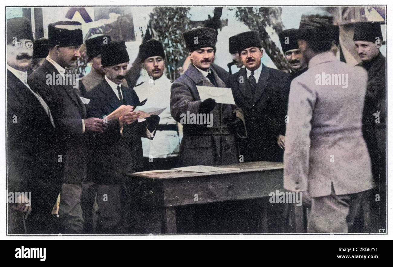 (Mustapha) KEMAL ATATURK (1881 - 1938), military, reformer, founder of ...