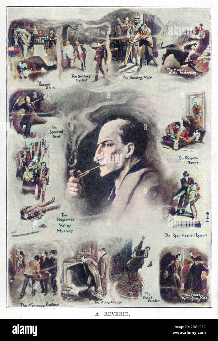 the great detective surrounded by memories of his greatest triumphs ...