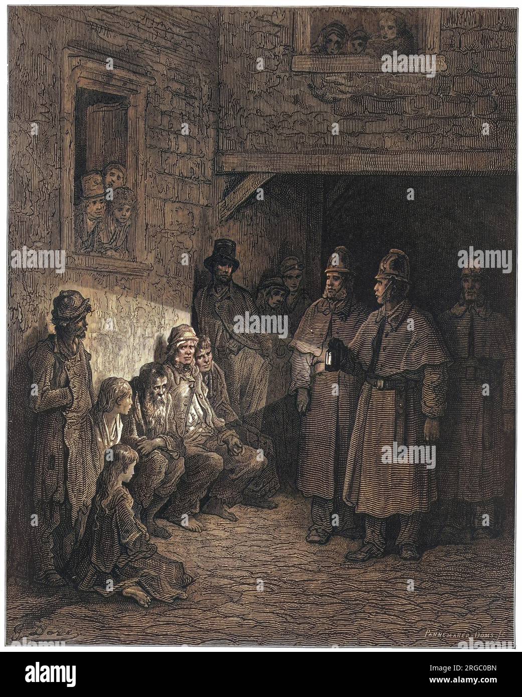 The Bull's Eye' - police, prudently patrolling in a group of three ...