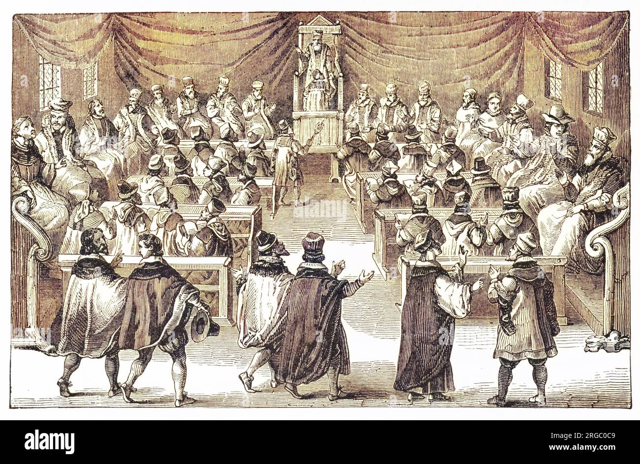 The reception of a doctor at the University of Paris Stock Photo - Alamy