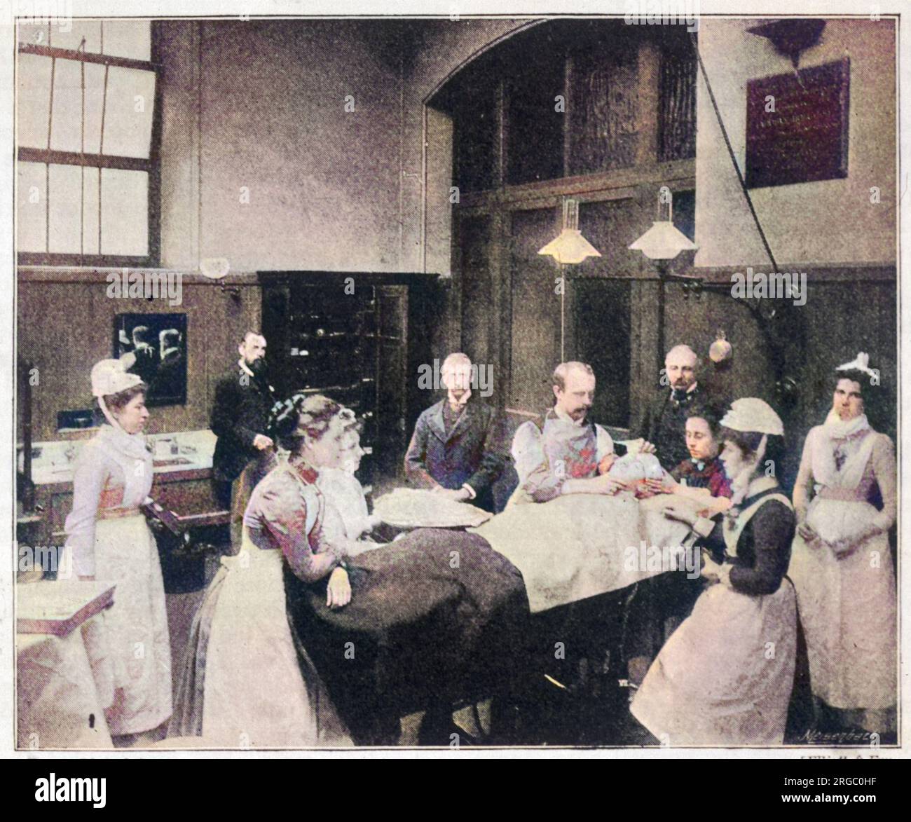 The operating theatre at the Royal Free Hospital, London, during an ...