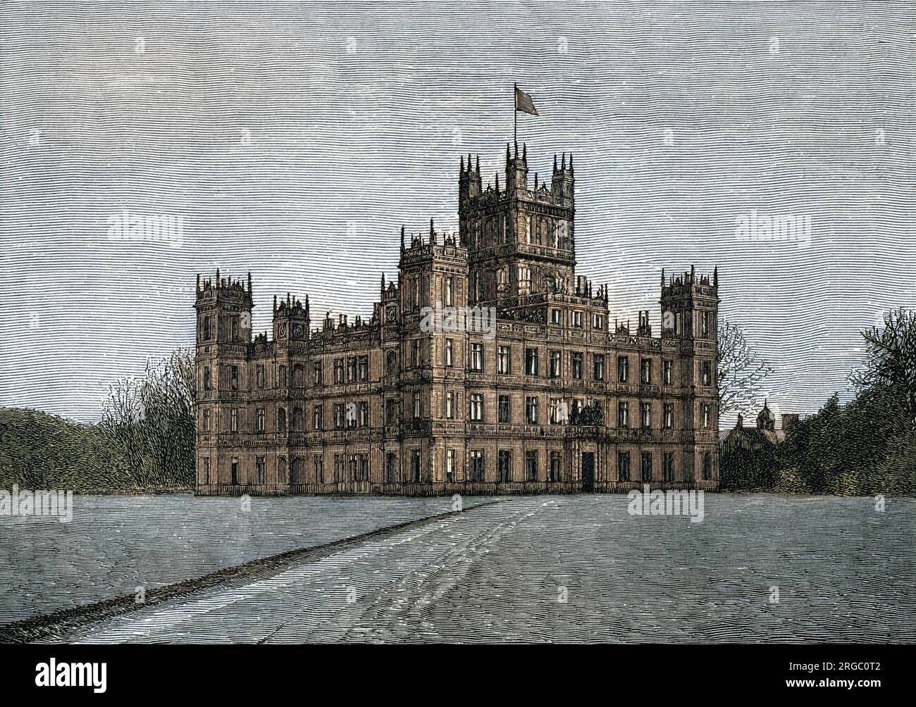 Highclere Castle (architect Sir Charles Barry Stock Photo - Alamy