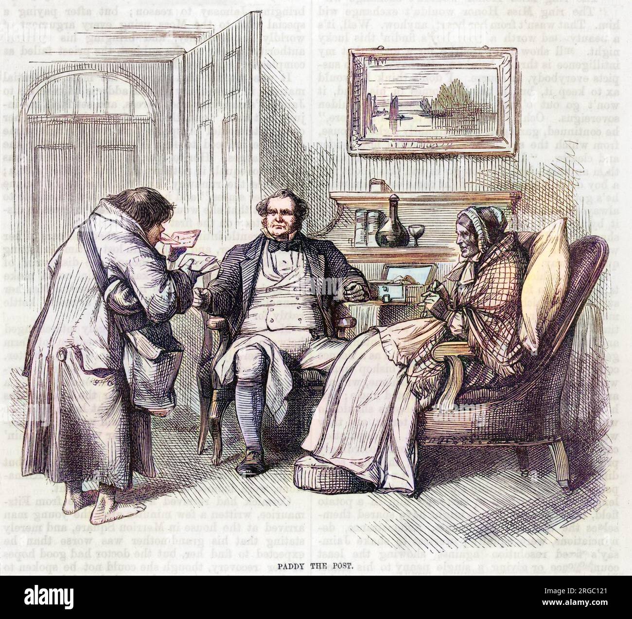 Irish country postman delivering the mail Stock Photo - Alamy