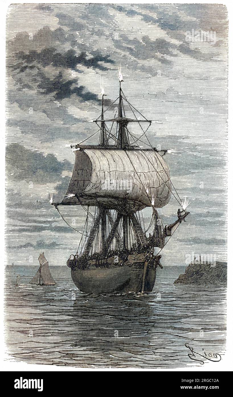 The French Admiral Forbin, off Malta, reports St Elmo's fire at every ...