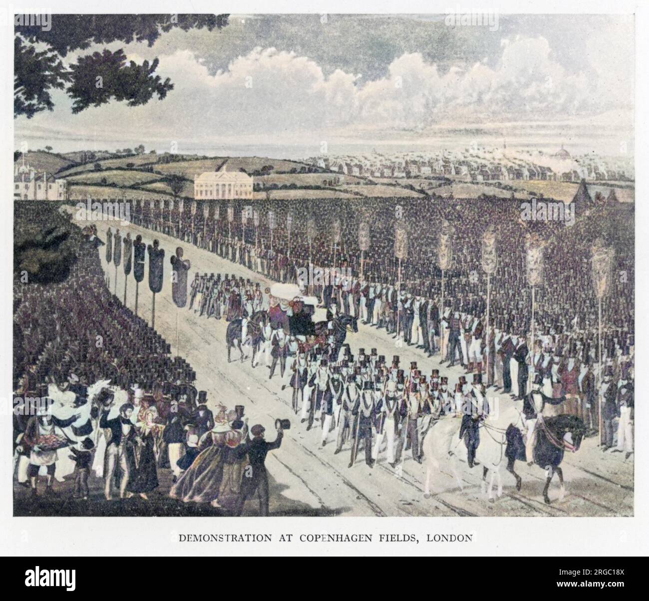 A demonstration in support of the Tolpuddle Martyrs held at Copenhagen ...