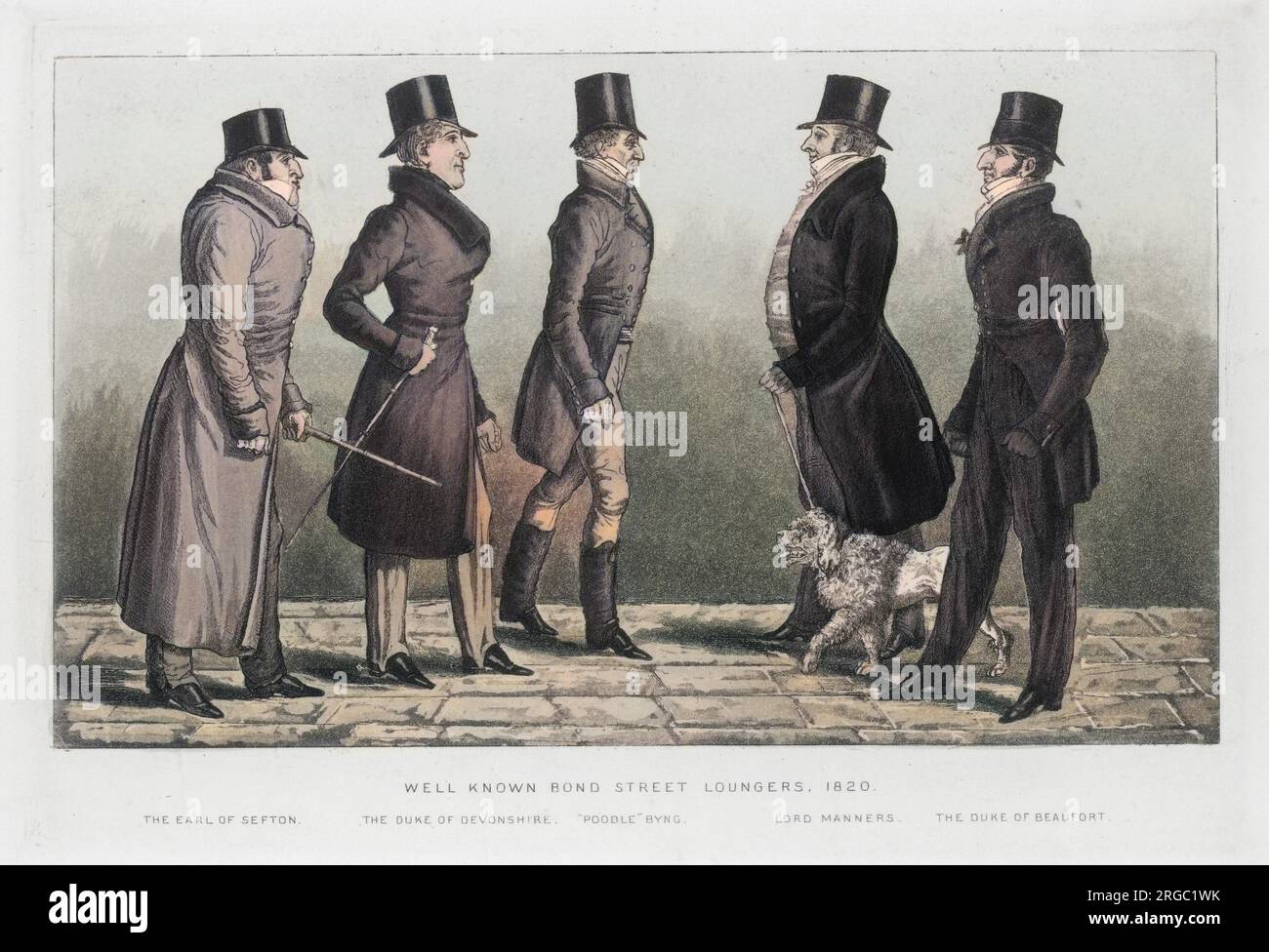 Dandies and bucks of Bond Street, London: Earl of Sefton, Duke of ...