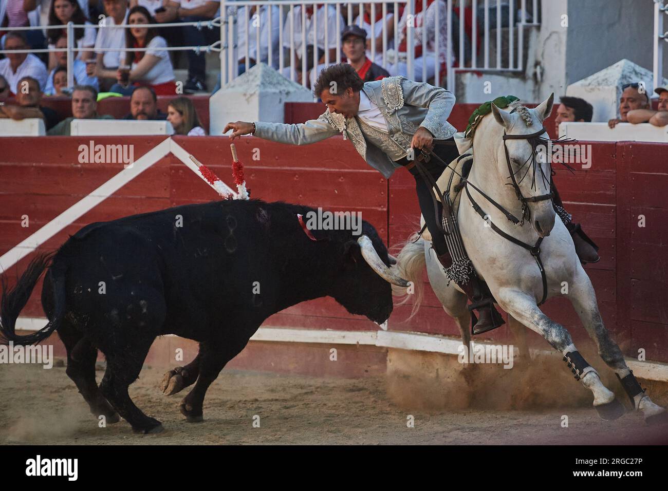 Estella, Spain. 7th Aug, 2023. Pablo Hermoso de Mendoza, a Spanish ...