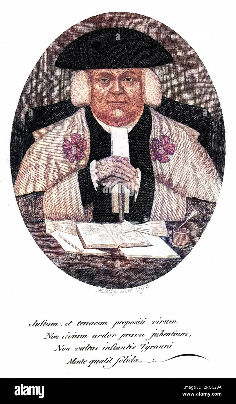 SIR DAVID DALRYMPLE, Lord Hailes Scottish judge and historian Stock ...