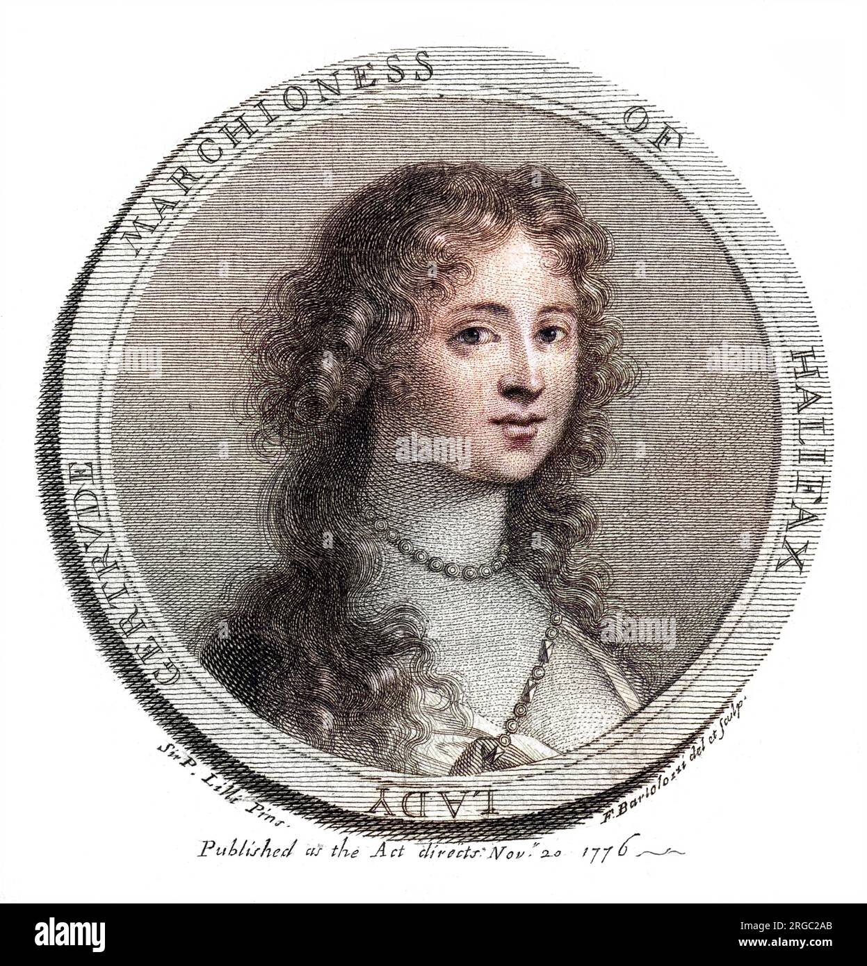 GERTRUDE, marchioness of HALIFAX, (nee Pierrpoint) second wife of ...