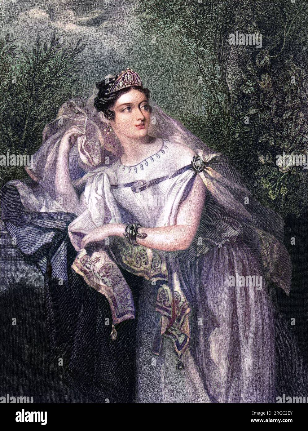 ELIZABETH countess of HARRINGTON (nee Green) wife of Leicester Stanhope ...