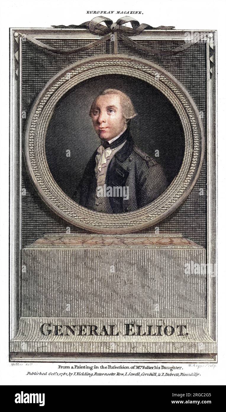 GEORGE AUGUSTUS ELLIOTT, first baron HEATHFIELD British military ...