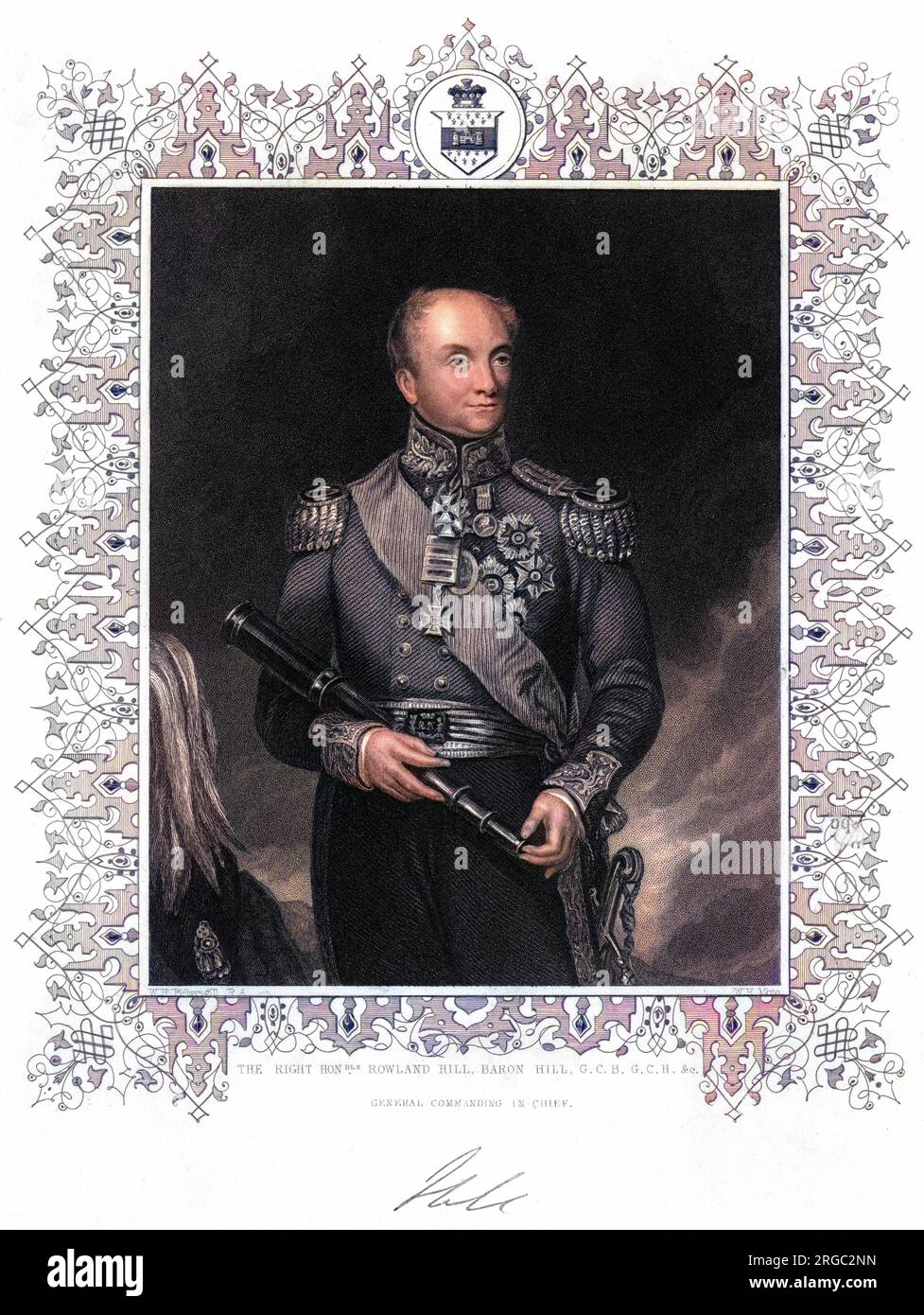ROWLAND, first viscount HILL British military commander Stock Photo - Alamy