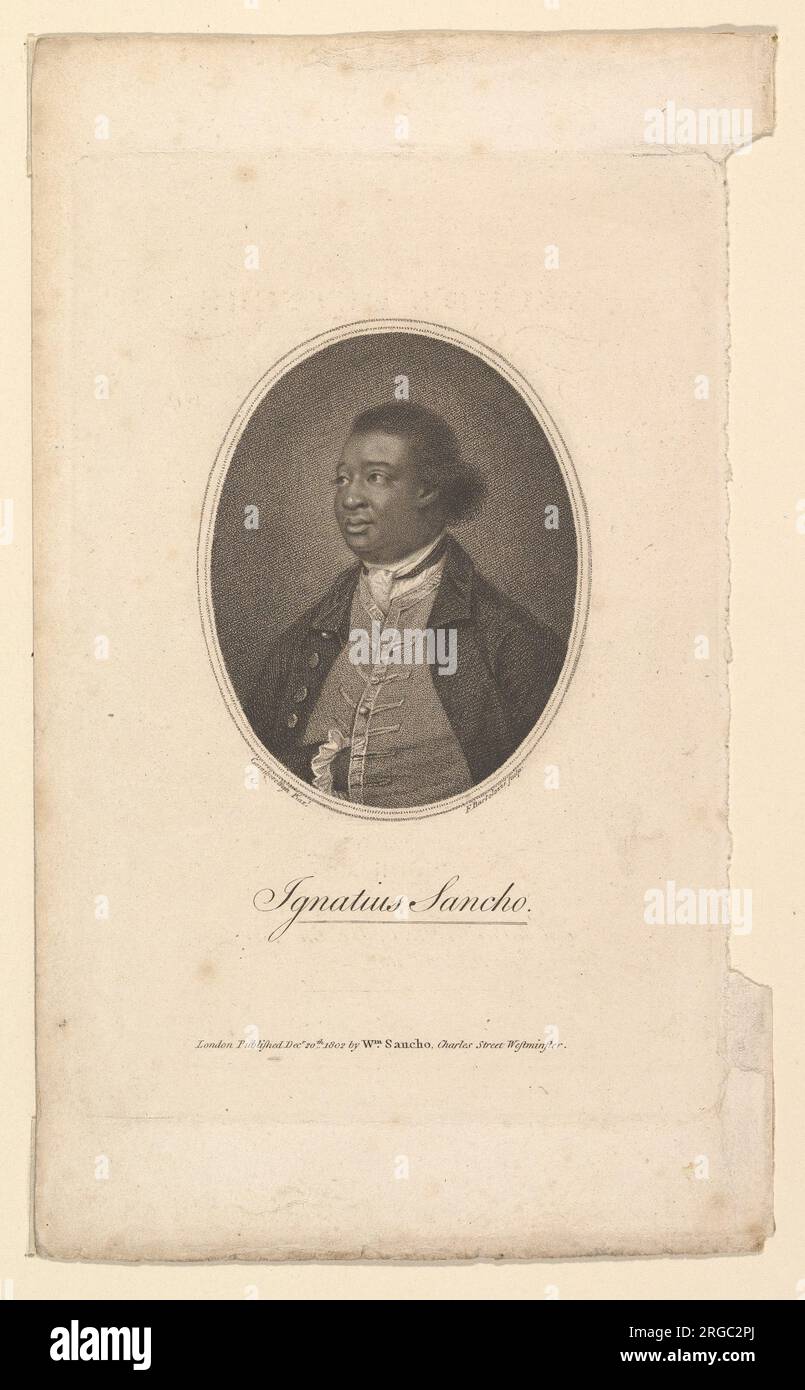Ignatius Sancho 1802 by Francesco Bartolozzi Stock Photo - Alamy