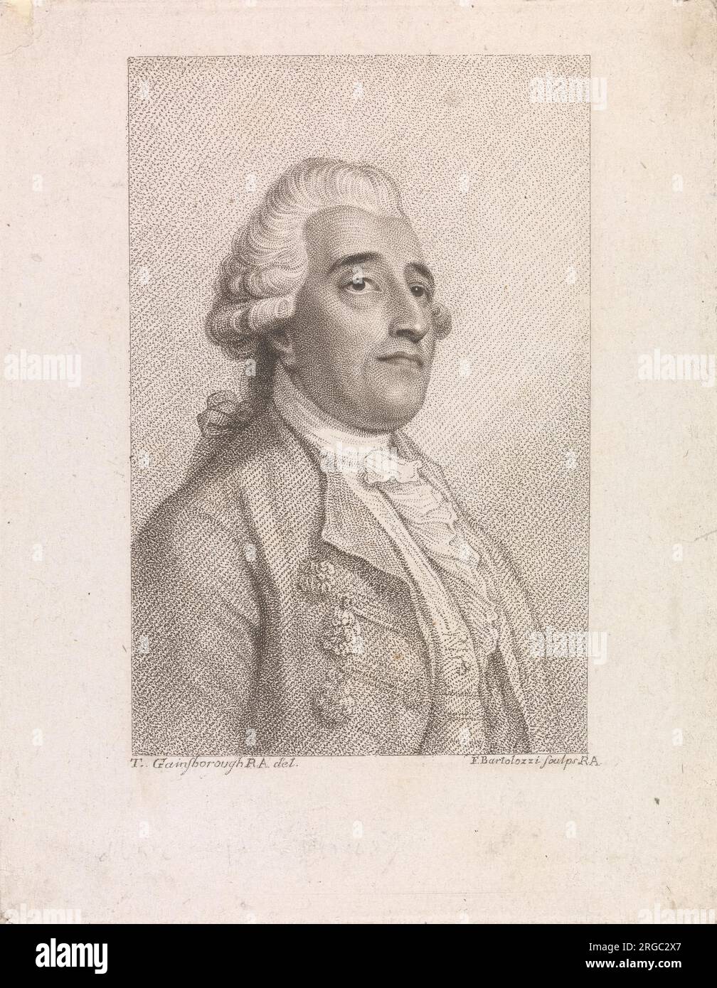 Portrait of a Man by Francesco Bartolozzi Stock Photo - Alamy