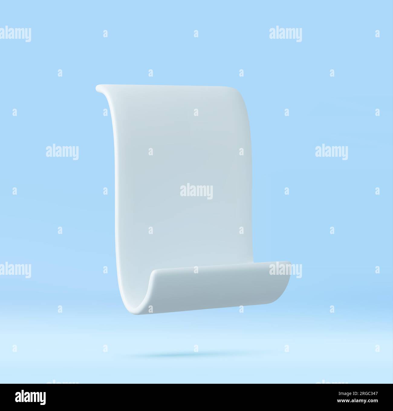 3D Paper scroll with cartoon style Stock Vector Image & Art - Alamy