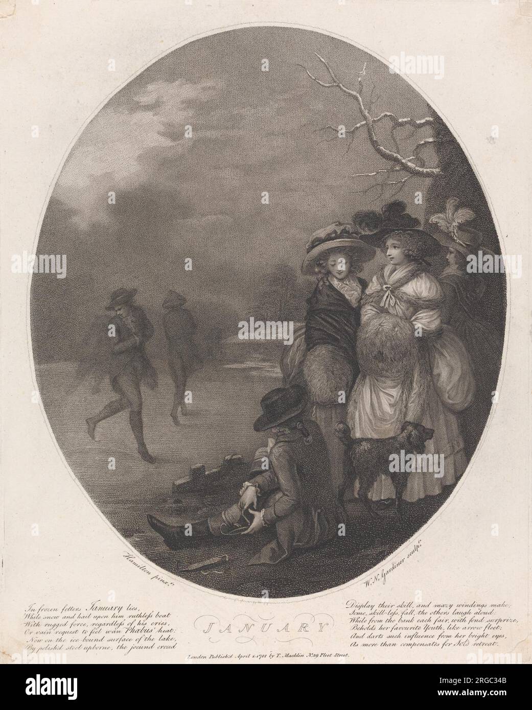 January 1788 by Francesco Bartolozzi Stock Photo - Alamy