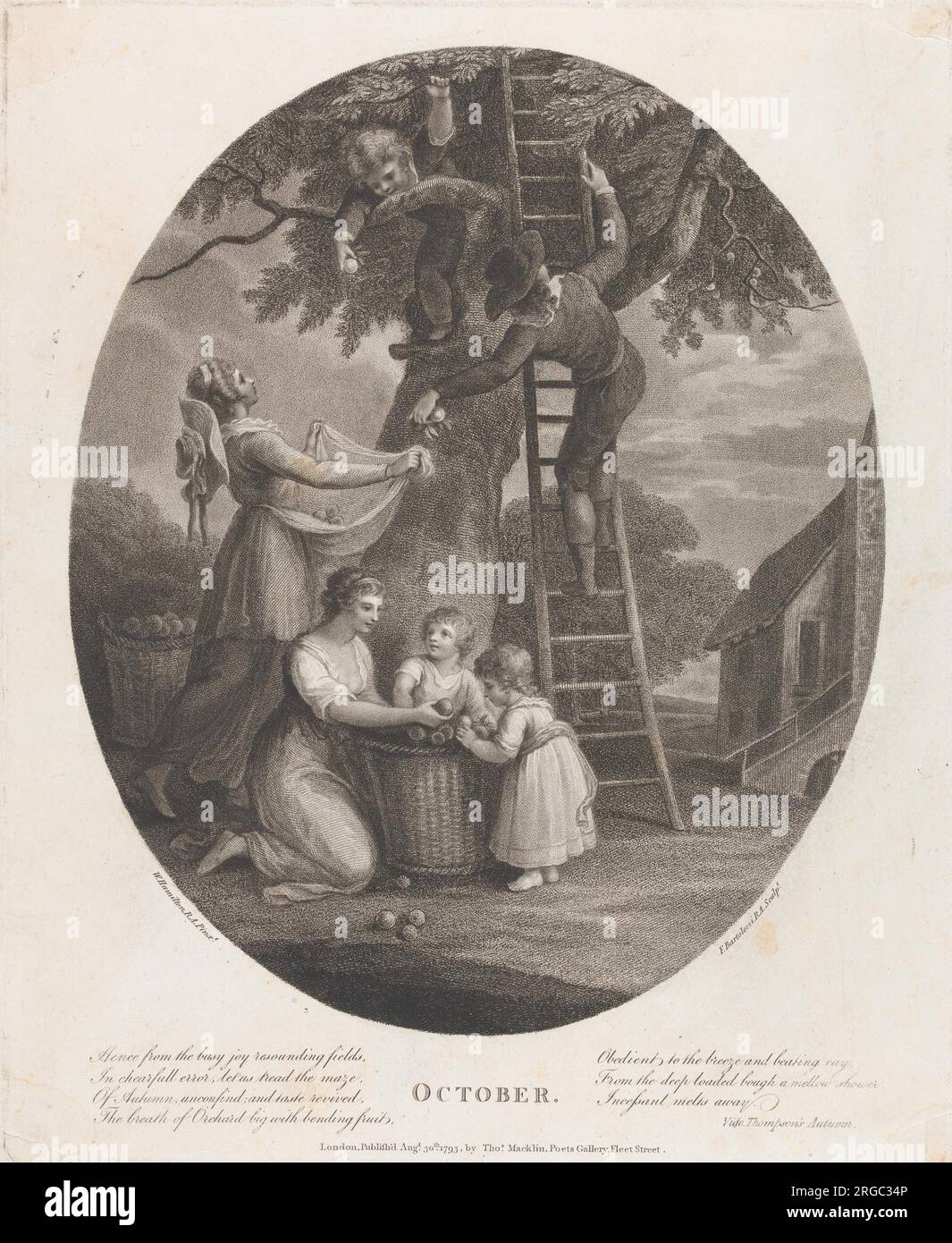 October 1793 by Francesco Bartolozzi Stock Photo - Alamy