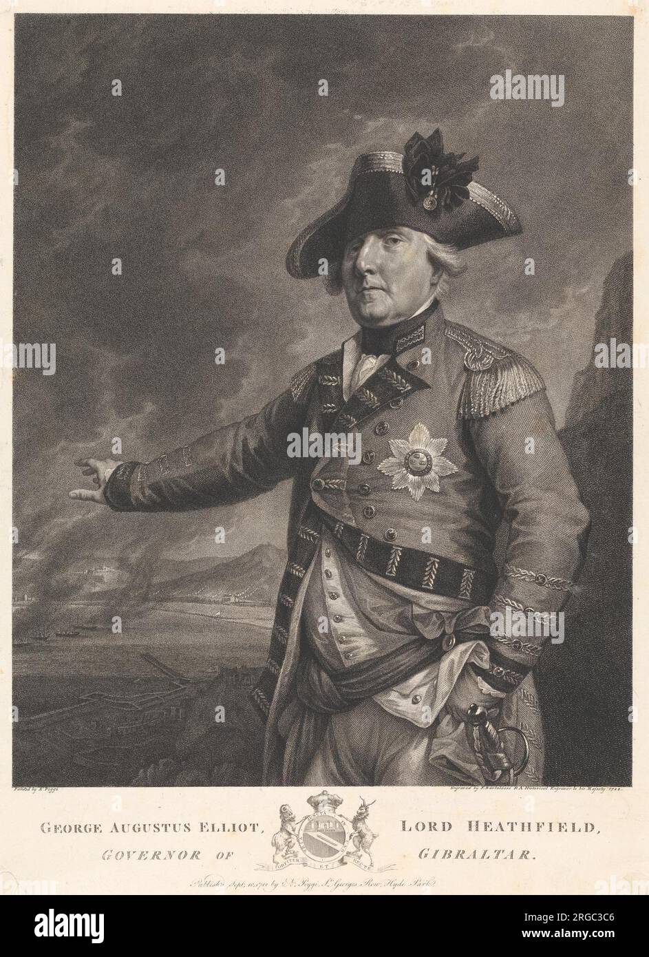 George Augustus Elliot, Lord Heathfield, Governer of Gibralter by ...
