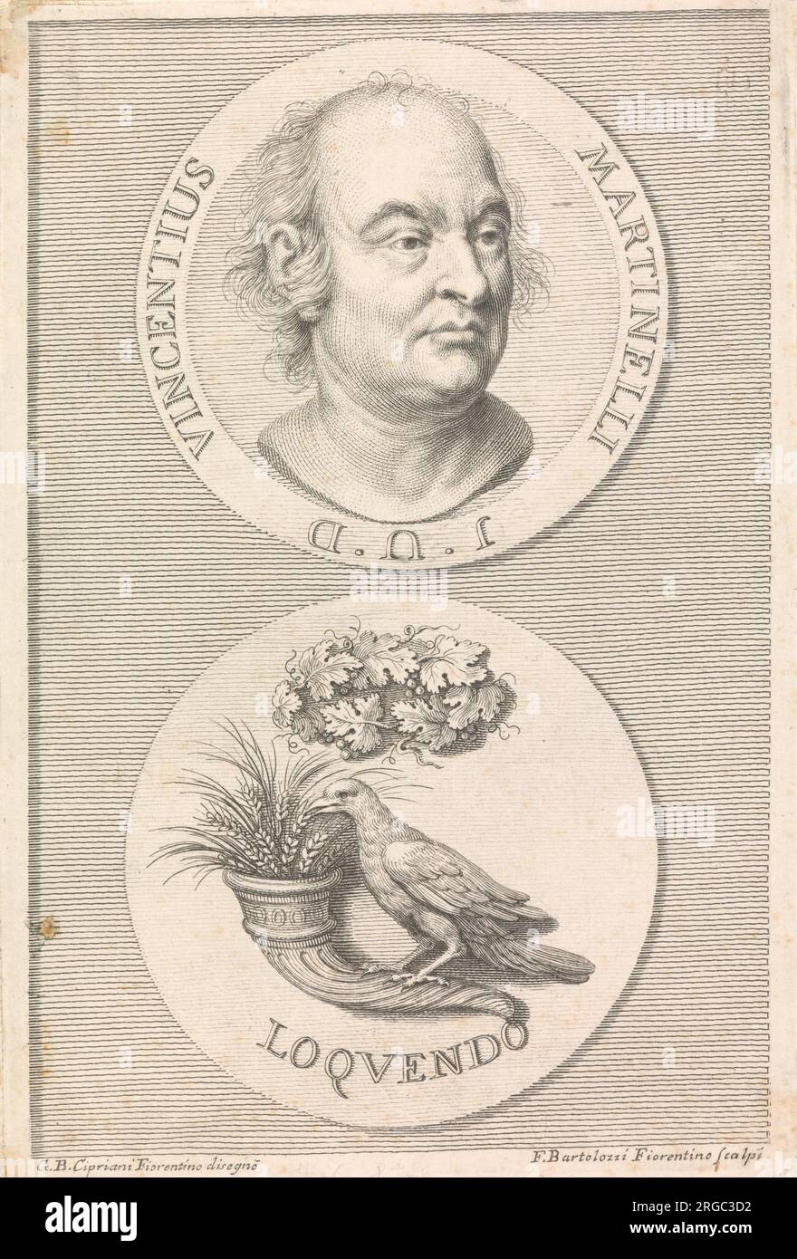 Vincentius Marinelli by Francesco Bartolozzi Stock Photo - Alamy