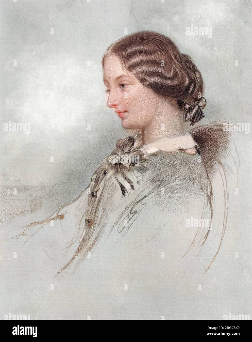 EMILY MARY KING (nee Dawson) depicted before her marriage to J H ...